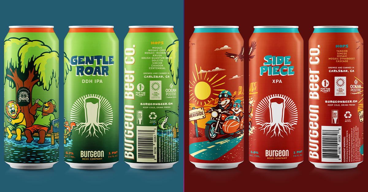 Double Can Release: Gentle Roar & Side Piece – Burgeon Beer Company